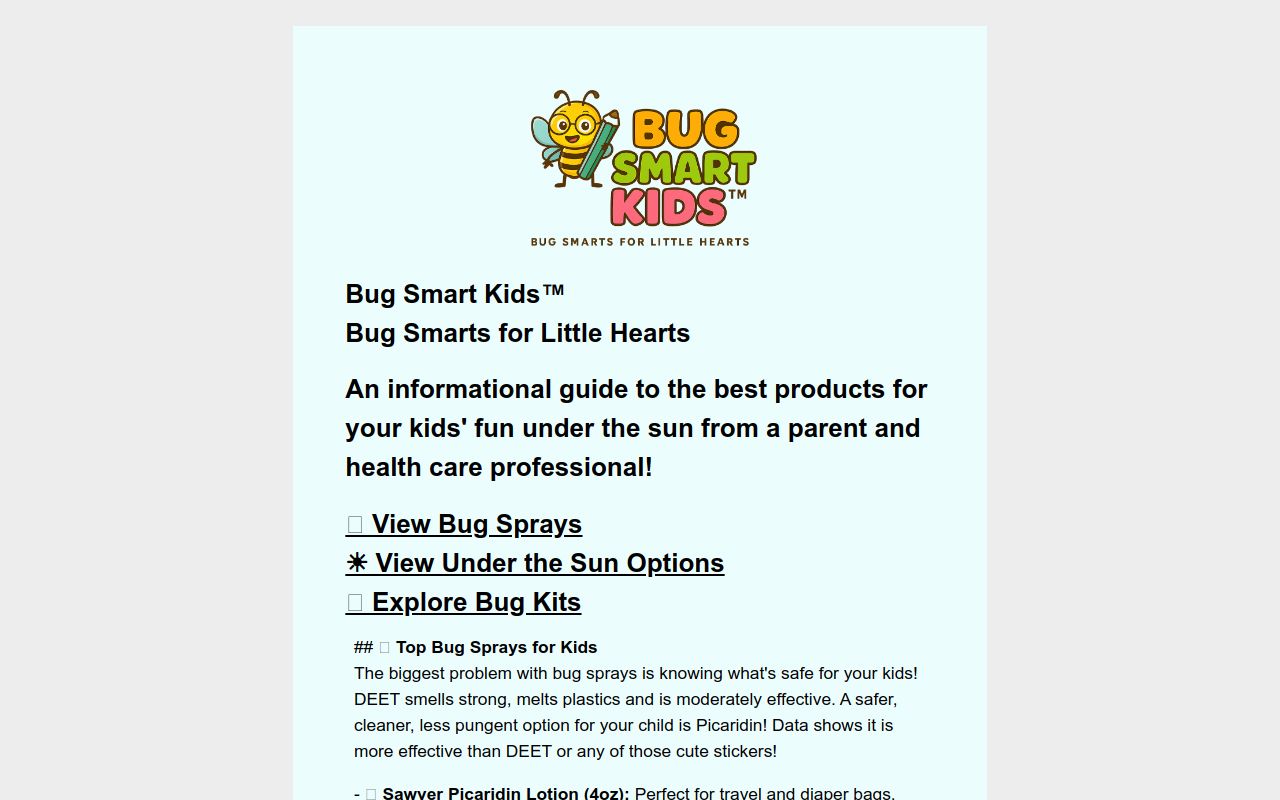 Bug Smart Kids